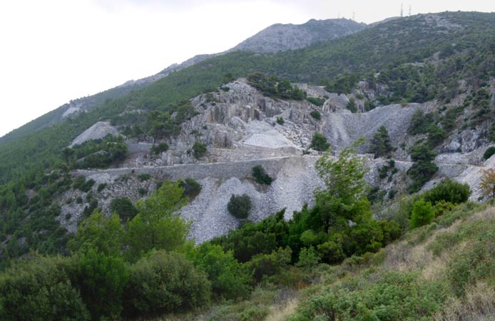 The Old Marble Quarry in Dionysos