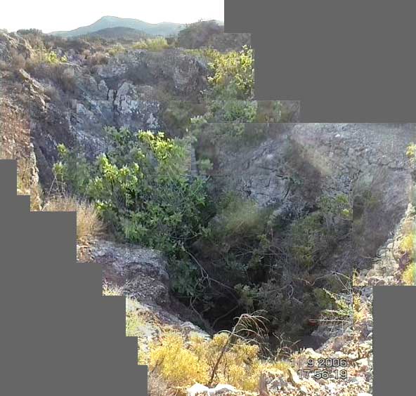 Photos of vertical mine shafts - Legrena Valley, Lavrio, Greece